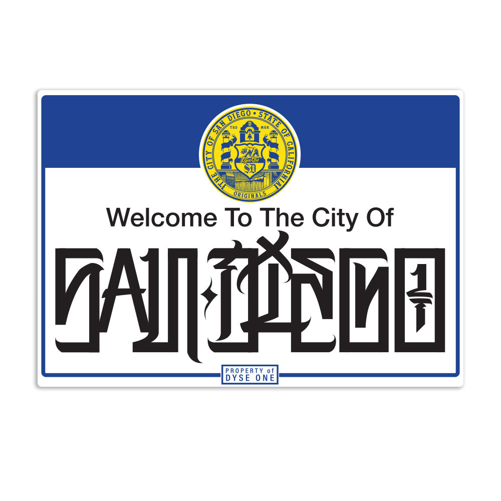 Dyse One Welcome to San Diego Sign – Official Dyse One | Clothing, Art ...